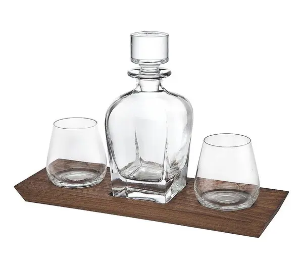 GODINGER Hudson 4-piece Whiskey Decanter Set