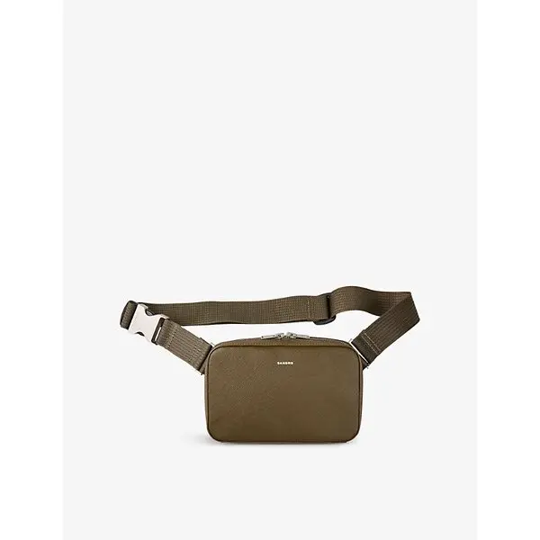 Sandro Logo-embossed Leather Bag - Verts