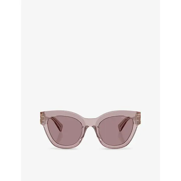 Miu Miu Transparent Square Sunglasses