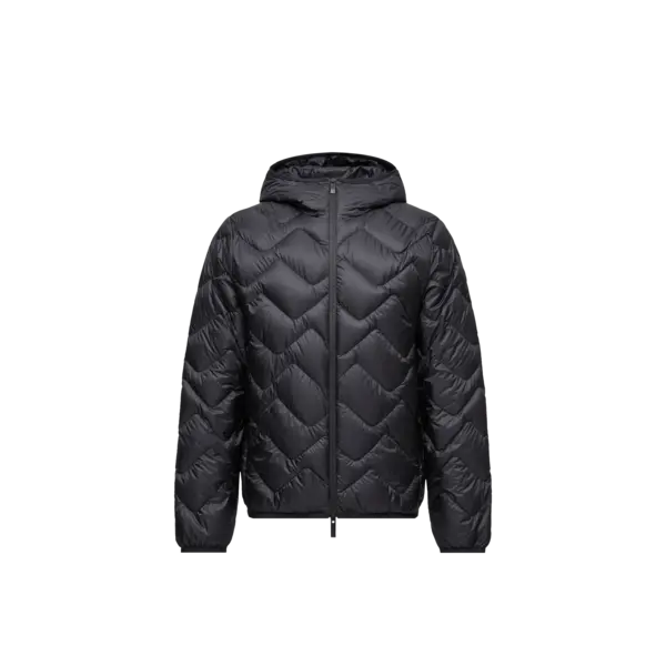 Moncler Bimont Hooded Wave-quilted Down Jacket