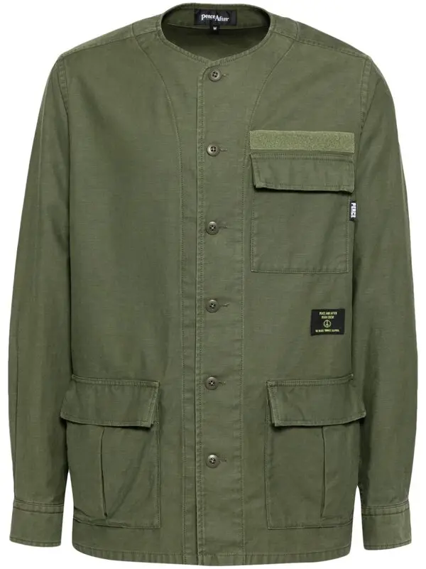 PEACE AND AFTER Multi-pockets Shirt