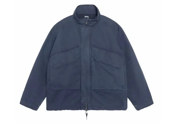 StÜssy Insulated Field Jacket - Navy Blue