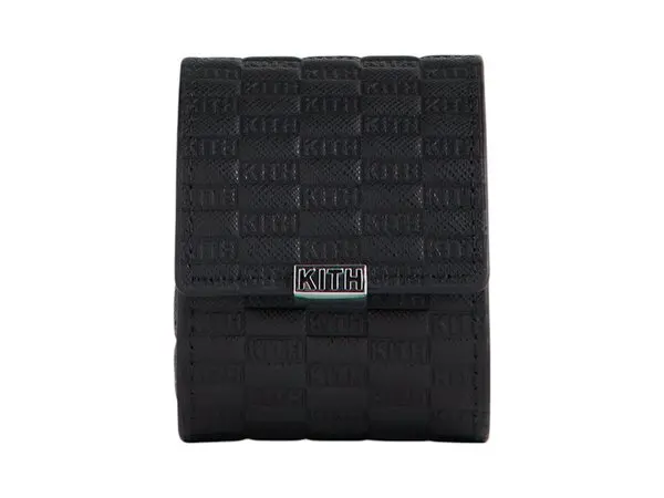 Kith Kithmas Monogram Saffiano Leather Single Watch Roll - Black