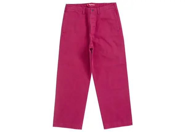 Supreme Washed Herringbone Chino Pant - Dusty Pink