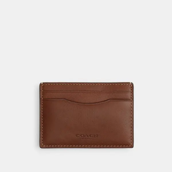 Coach Money Clip Card Case - Redwood