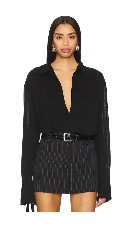 Seroya Aurora Top In Black - 26% Off | Editorialist
