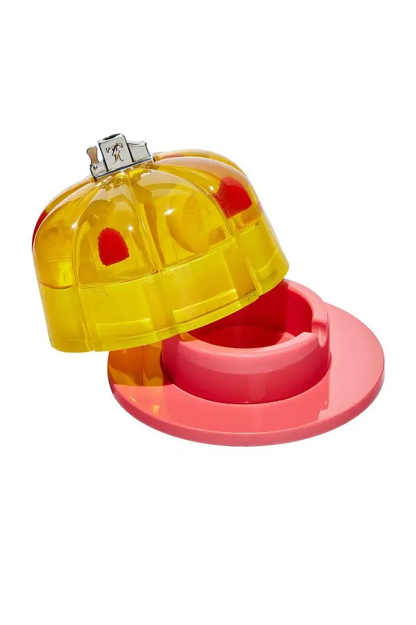 Edie Parker Jelly Tabletop Lighter In Yellow