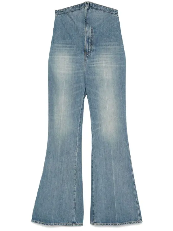 Alexander McQueen Fold Over Waist Jeans