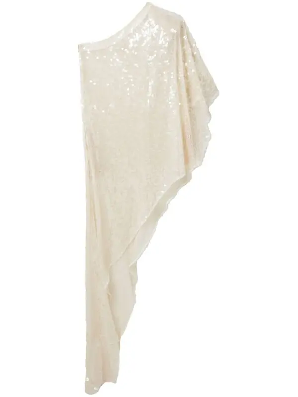 Stella McCartney Sequin Mini Dress - Neutrals