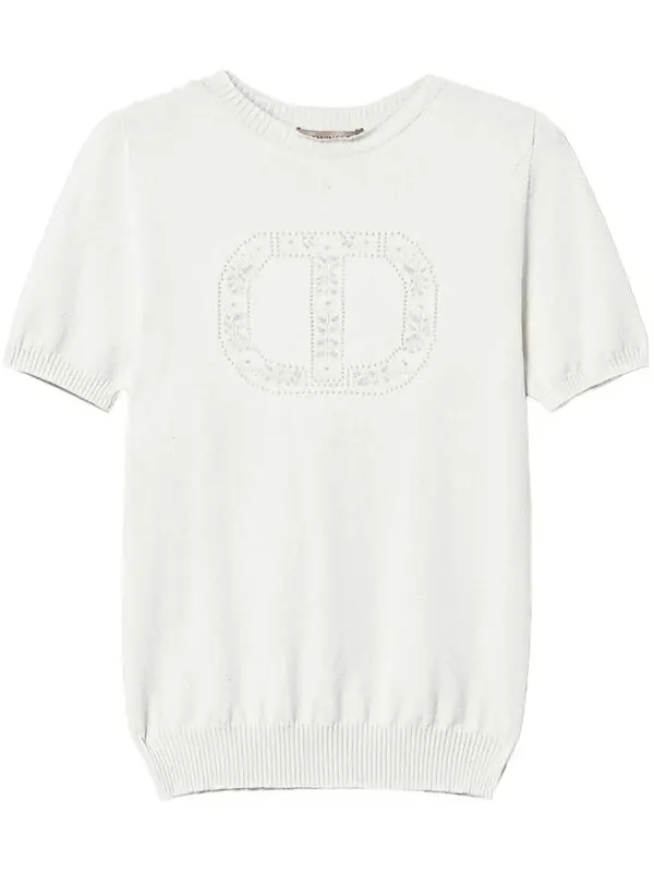 TWINSET Oval T-shirt - White