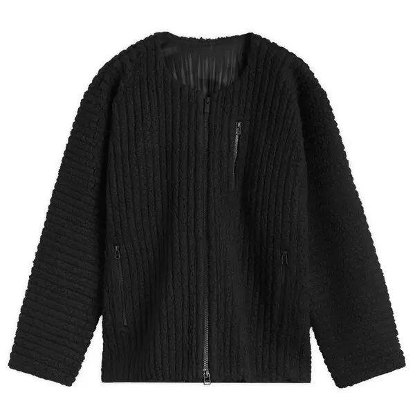Issey Miyake Pleated Boa Fleece Jacket
