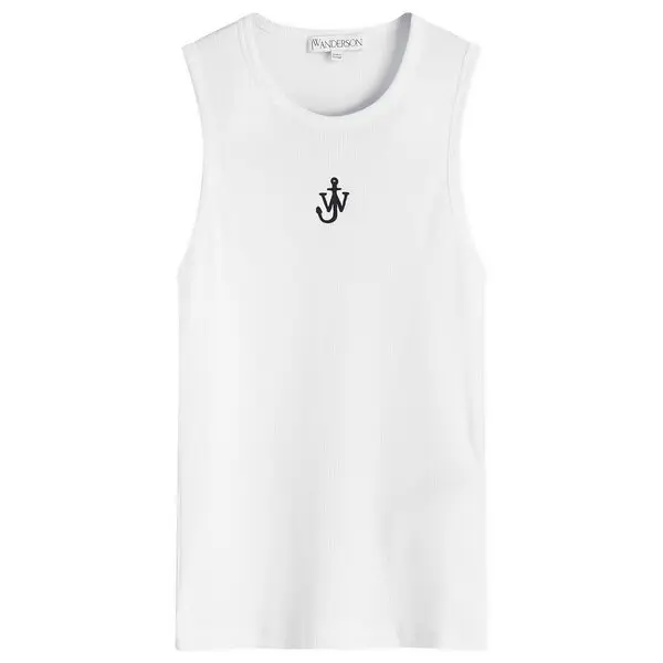 JW Anderson Anchor Embroidery Vest - White