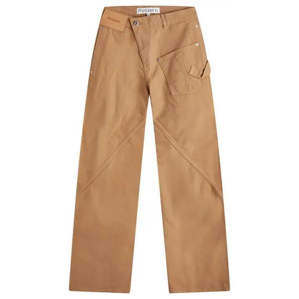 JW Anderson Twisted Workwear Trousers - Flax