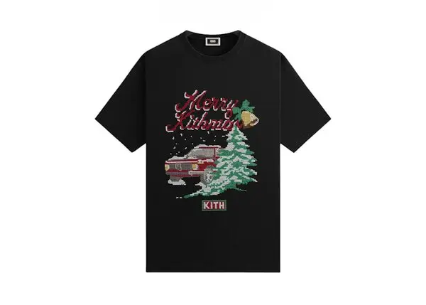Kith Mas Needlepoint Tee Shirt - Black