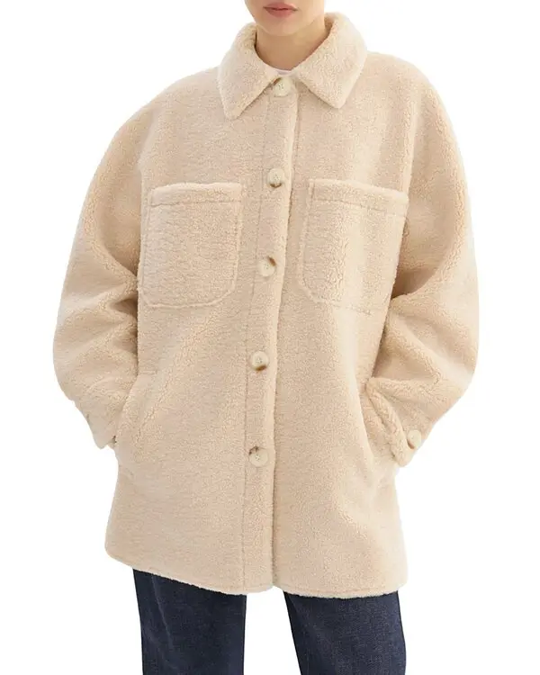 LAMARQUE Kane Sherpa Jacket - Beige