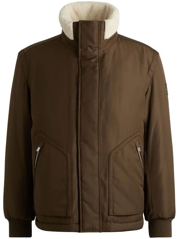 Hugo Boss Logo Patch Jacket - Brown