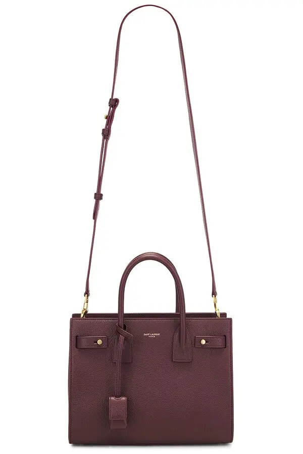 Saint Laurent Baby Sac De Jour Bag - Hot Wine