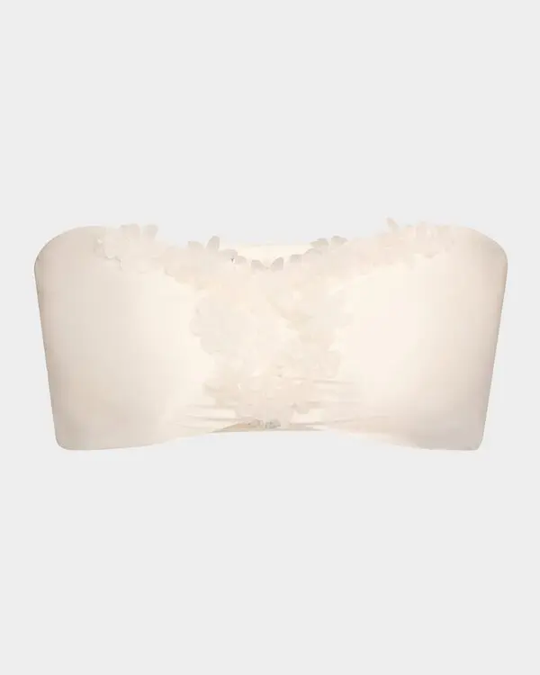 Cult Gaia Ursula Bandeau Bikini Top - Off White