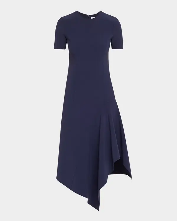 Michael Kors Handkerchief Hem Midi Dress
