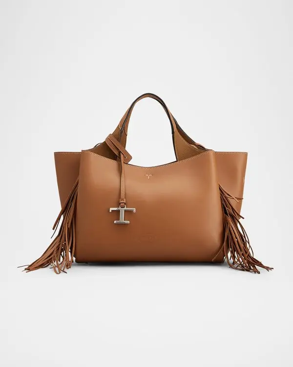 TOD'S Apa 2 Mini Fringe Leather Top-handle Bag