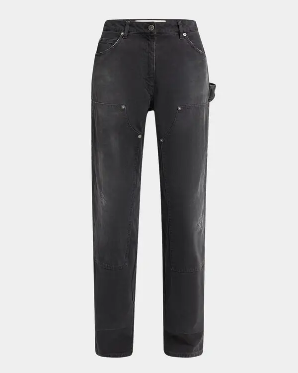 Golden Goose Journey Distressed Jeans With Patches