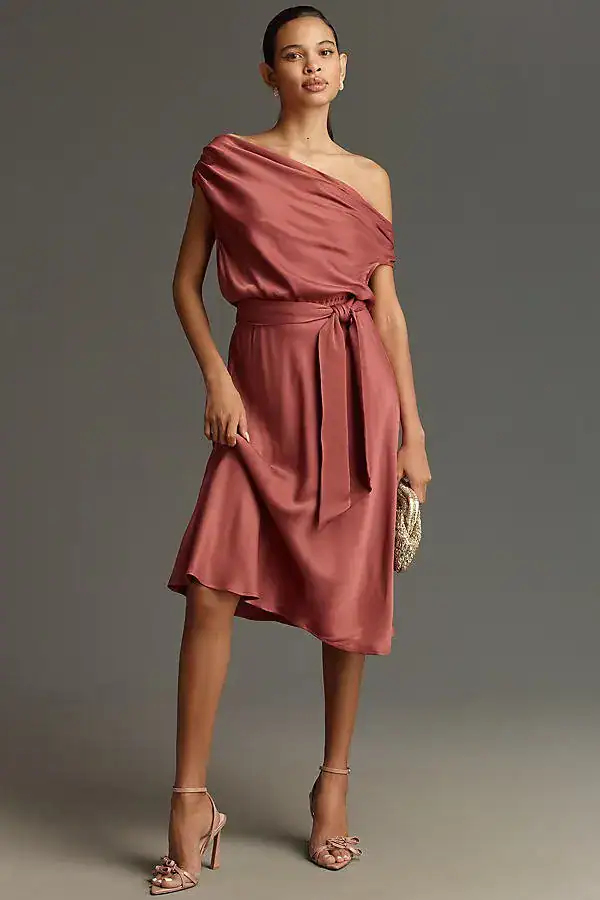 maeve strapless asymmetrical midi dress Sir The Label main image 0