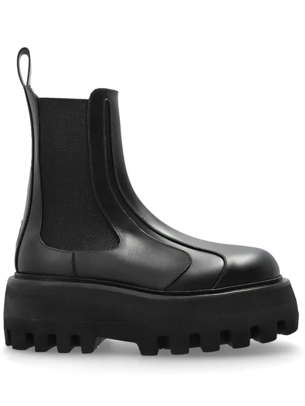 Alexander McQueen Leather Chelsea Boots - Black