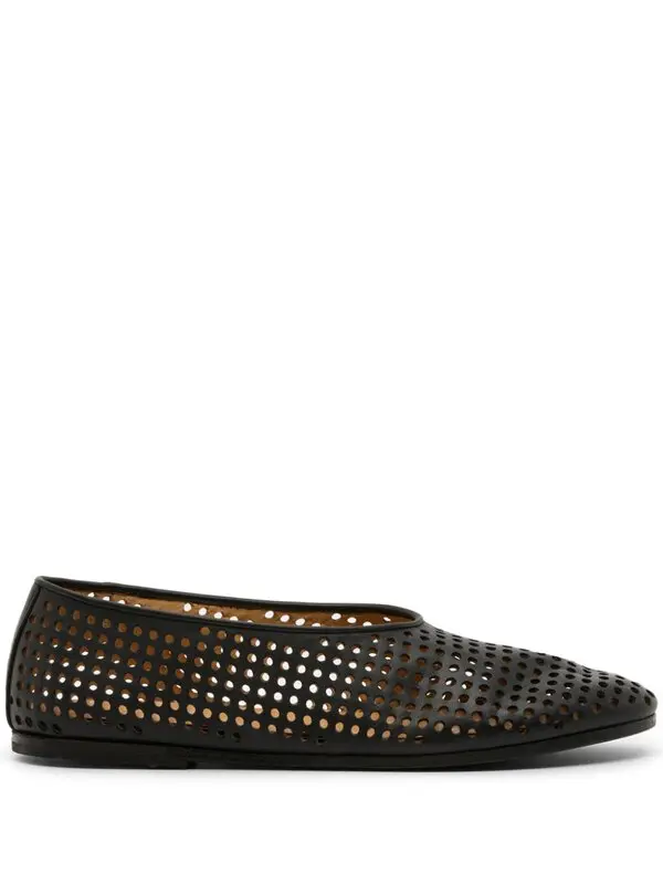 Marsèll Perforated Ballerina Shoes - Black