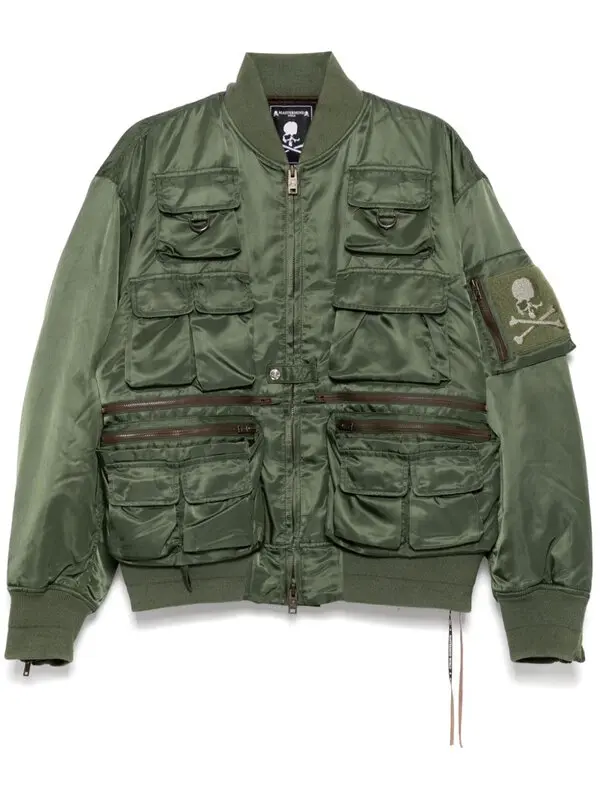 MASTERMIND WORLD Multiple-pockets Bomber Jacket - Green