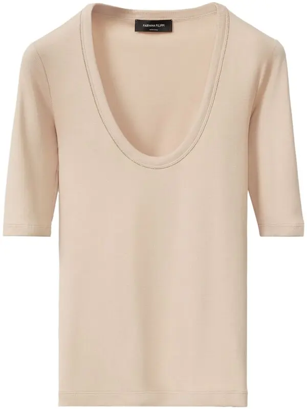 Fabiana Filippi Jersey T-shirt - Neutrals