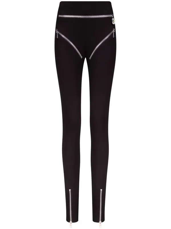 AREA Zipper Brief Leggins - Black