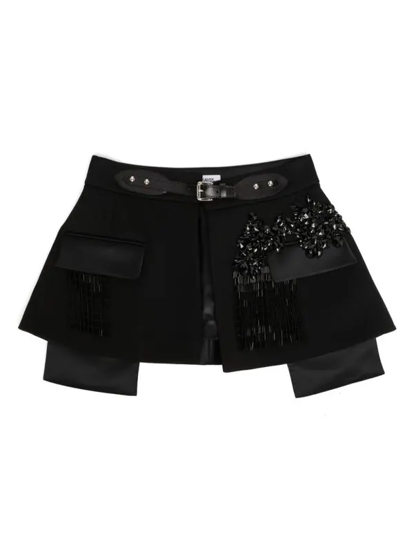 Dice Kayek Skirt With Belt