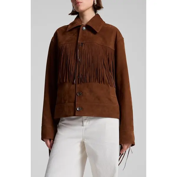A.L.C. Wren Suede Fringe Jacket