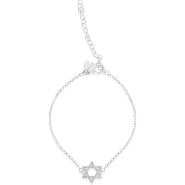 SHYMI Pavé Cubic Zirconia Star Of David Bracelet - Silver