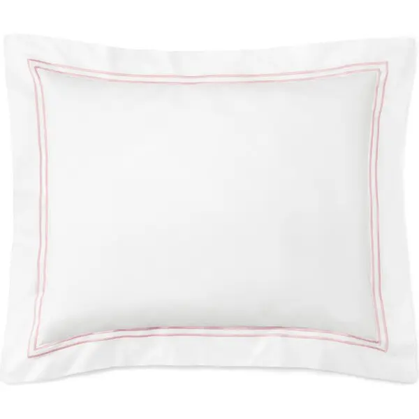 SFERRA Grande Hotel Sham - White/pink