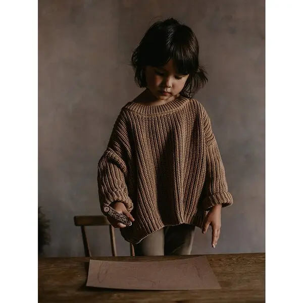 THE SIMPLE FOLK Chunky Sweater - Caramel