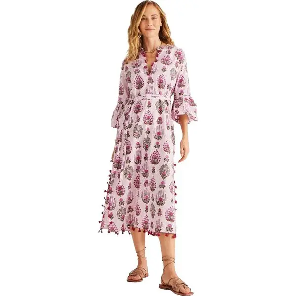 Calypso St. Barth Sarina Kaftan - French Spring Begonia