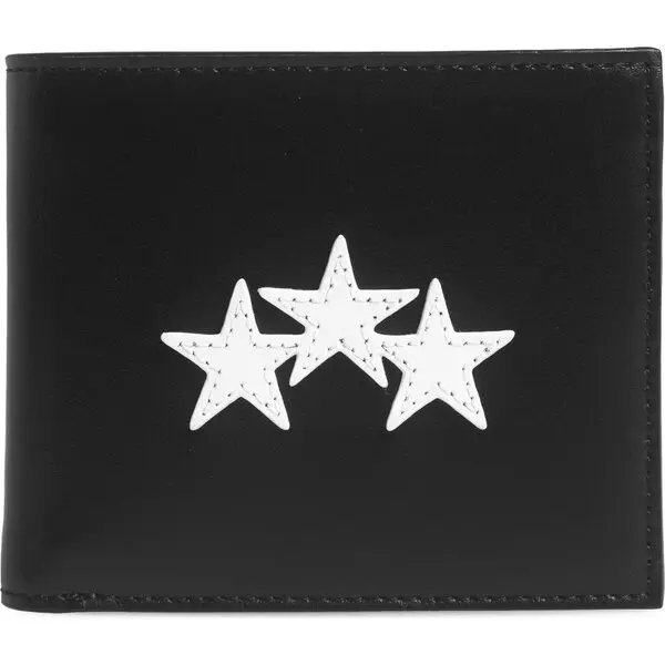 Amiri Three Star Leather Bifold Wallet