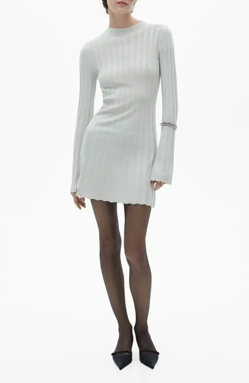 Mango Sparkle Rib Minidress