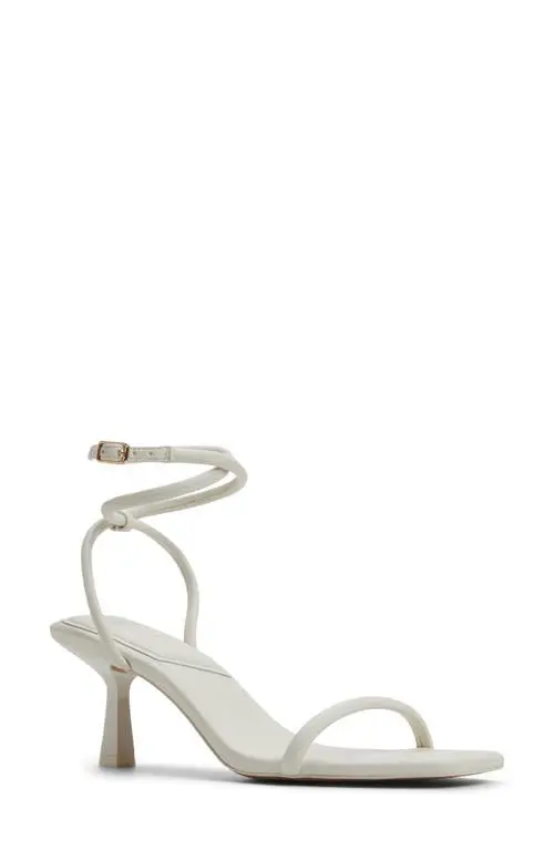 Aldo Ankle Strap Sandal - White