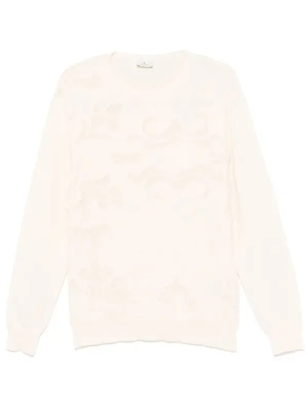 Etro Patterned Jacquard Sweater - Neutrals