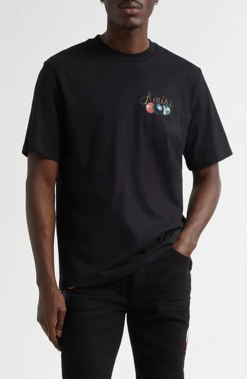 Amiri Pool Cue Graphic T-shirt - Black