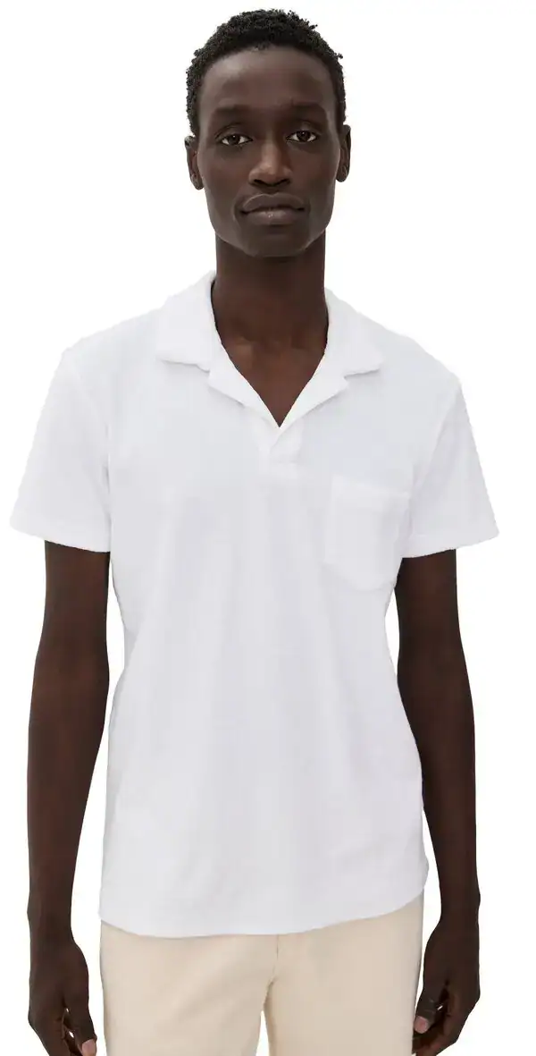 Orlebar Brown Terry Polo White Editorialist