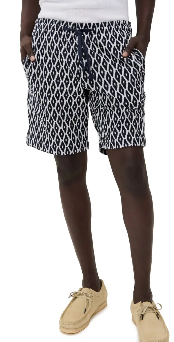 Orlebar Brown Trevone Terrazzo Terry Shorts - Night Iris