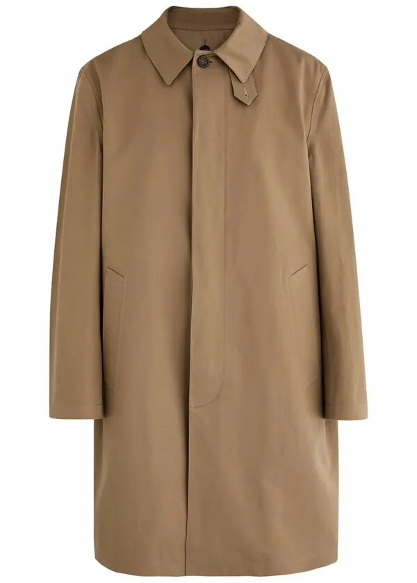 Saint Laurent Layered Cotton Coat - Beige