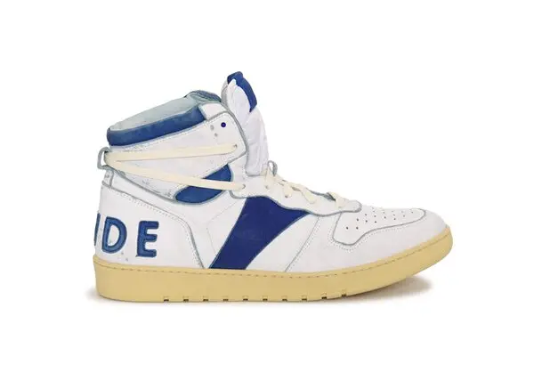 Rhude Rhecess High Maxfield Exclusive Sneakers - White/blue/natural