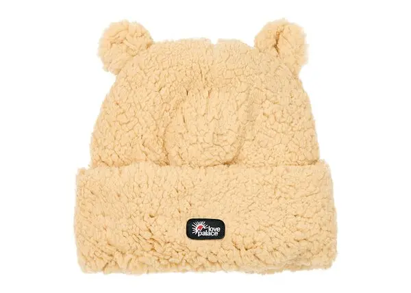 PALACE Love Fuzzy Ears Beanie - Soft White