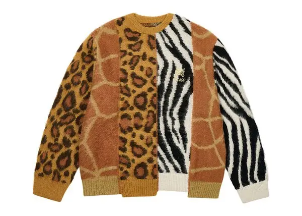 PALACE X Needles Hairy Knit - Animal Print