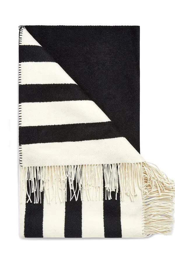 Cynthia Rowley Wool Cashmere Blanket Wrap - Stripe