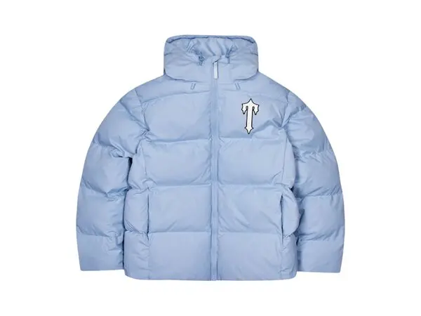 Trapstar Irongate Arch Hooded Puffer Jacket - Light Blue